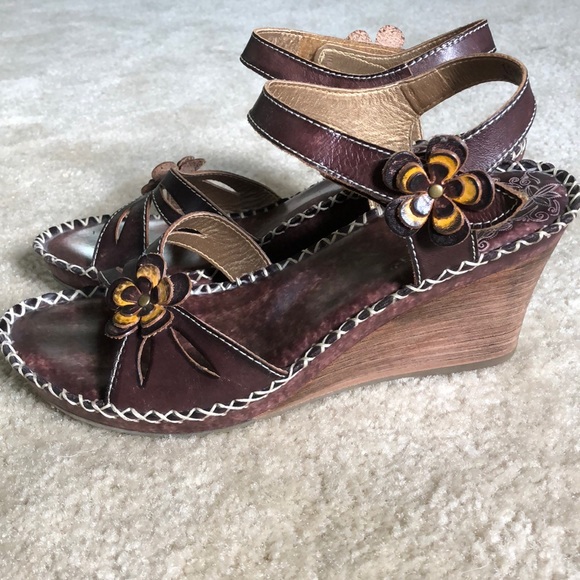 Spring Step | Shoes | Brown Wedges | Poshmark
